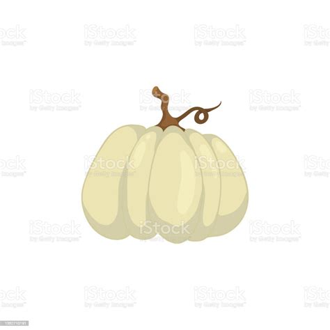 호박 아이콘 하나의 과일 만화 그림에서 할로윈 또는 수확을위한 호박의 벡터 그림 라벨 배지 포장 10월에 대한 스톡 벡터 아트 및 기타 이미지 Istock