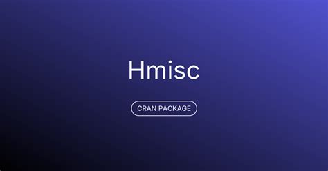 hmisc harrell miscellaneous cran e