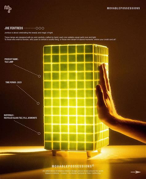 Colorful Tile Lamp Decor Modern Mosaic Lamp Design Mosaic Tile Table
