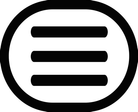 Menu Icon Sign Symbol Design 10896687 Png