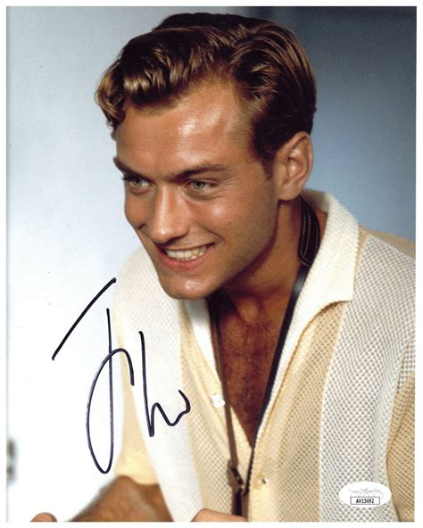 Jude Law Signed 8x10 Photo The Talented Mr Ripley Autographed Jsa Coa