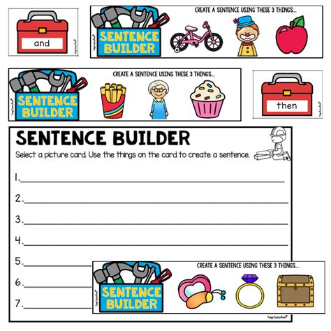 Sentence Builder Prompts Top Teacher