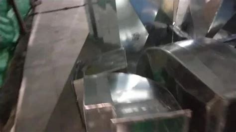 Rectangular Galvanized Iron Compressor Exhaust Ducting Electric At