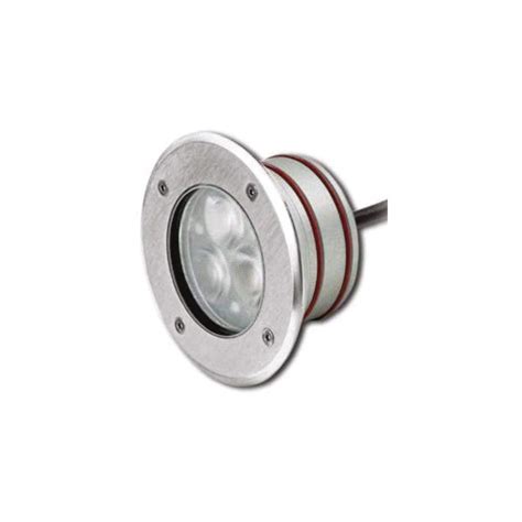 Outdoor Led Pass Through Light 12 V Ip67 Housing 80x91 Mm Satin Steel