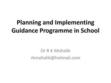 Guidance And Counseling Guidance Services Ppt