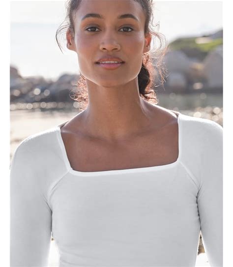 Cream Agile Open Neck Base Layer WoolOvers UK