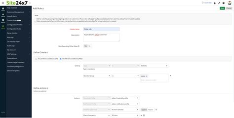 configuration rules for msp msp guide site24x7