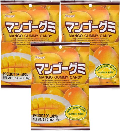Kasugai Mango Gummy Candy 359oz 3 Pack Grocery