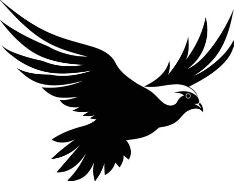 A Simple Yet Powerful Silhouette Of A Bird In Flight 49761854 Vector