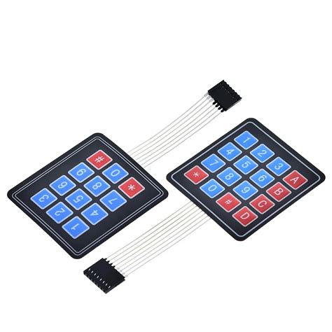 4 12 16 20 Key 4 4 Membrane Switch Keypad 1x4 3x4 4x4 4 5 Matrix Array Matrix Keyboard For
