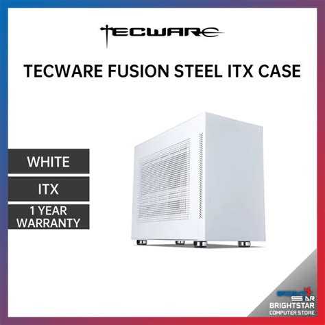 Tecware Fusion Steel ITX Desktop Casing Black Grey White Lazada
