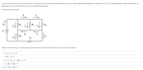 Solved For Our Review Of The Second Unit Of The Course