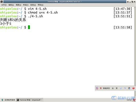 实验四 Shell脚本中的分支结构 蓝桥云课