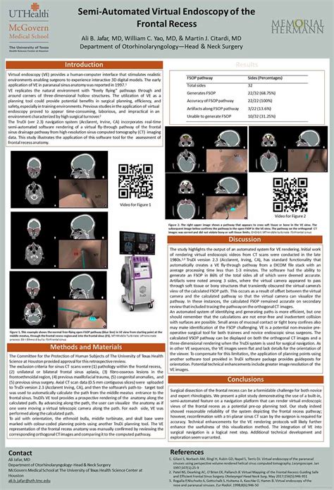Can Virtual Endoscopy Improve Surgical Planning In The Frontal Recess Mcgovern Medical School