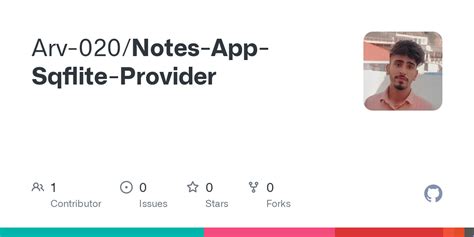 Github Arv 020notes App Sqflite Provider