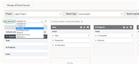 Can I Set The Default Sorting Order For My Issue Tracker Agile Development Project