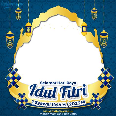 Twibbon Idul Fitri 2023 Masjid Ketupat Background