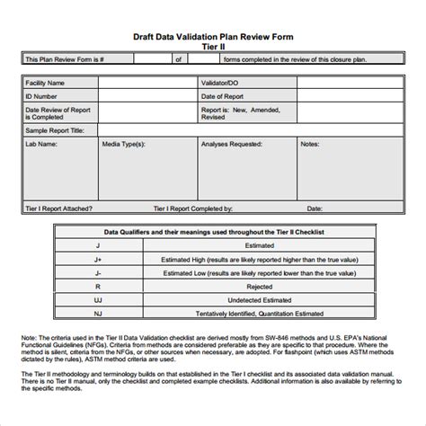 Software Validation Plan Template