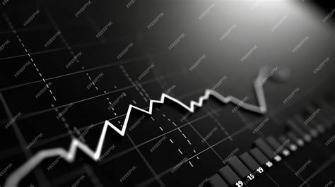 Premium Photo The Image Is A Black And White Line Graph With A Glowing White Line Showing The