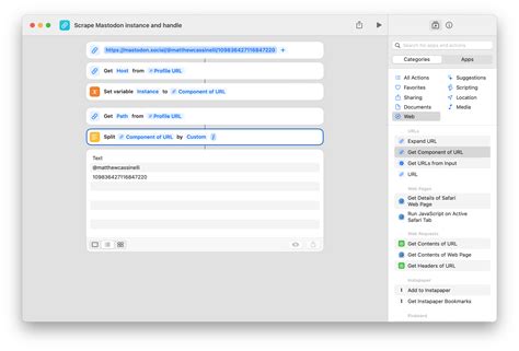 How To Extract Mastodon Instance And Handle Data Using Shortcuts