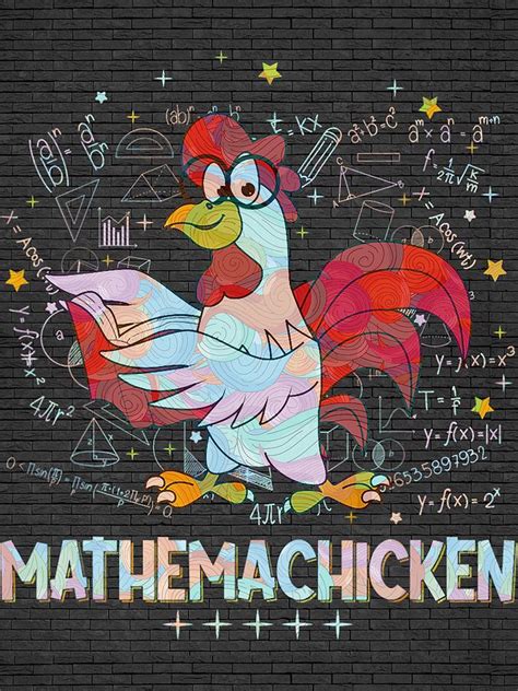 Mathemachicken Math Joke Harvest Farming Barn Cattle Digital Art By Grover Mcclure Fine Art