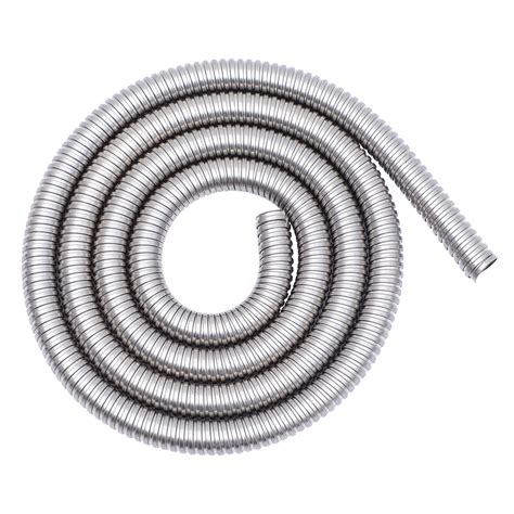 Frcolor Cable Sleeve Pipe Cord Protector Hose Spiral Wrap Wire Protector Stainless Steel Cable