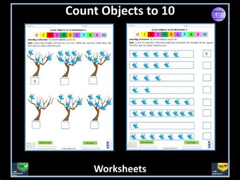 Count Objects To 10 Worksheets Inspire And Educate By Krazikas