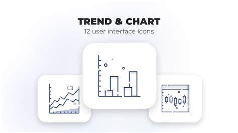 Trend And Chart User Interface Icons Elements Ft Chart And Candlestick Envato