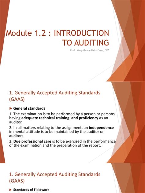 Module 1 2 Introduction To Auditing Pdf Financial Audit Audit