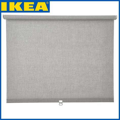 Рулонные шторы IKEA 120 см, серые, ЛАНГДАНС ИКЕА, полиэстер, на окна ...