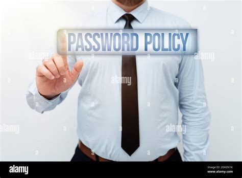 Inspiration Showing Sign Password Policy Word For First Line Of Protection Against Any