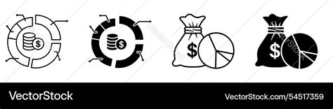 Asset Allocation Icon Royalty Free Vector Image