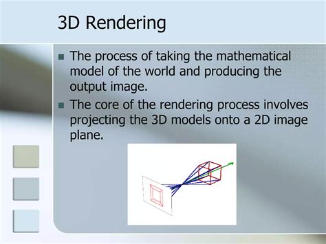 3d graphics and rendering in computer graphics pptx