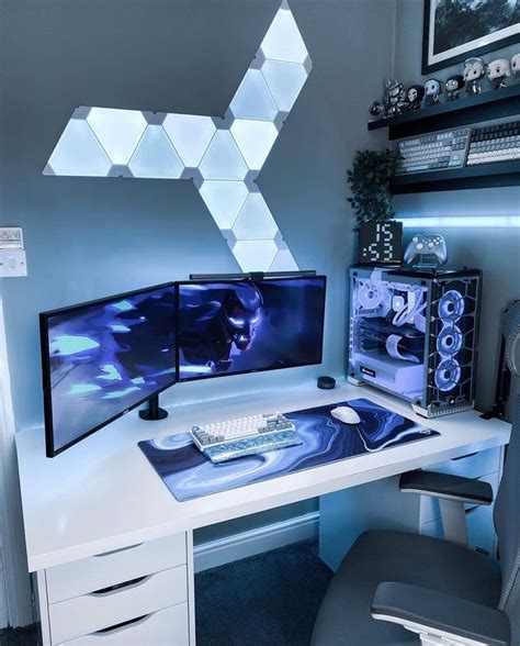 Who Doesn T Love A Clean Rgb Setup Game Room Design Gaming Room Setup Game Room