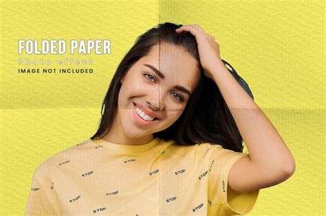Premium Psd Paper Fold Texture Photo Effect