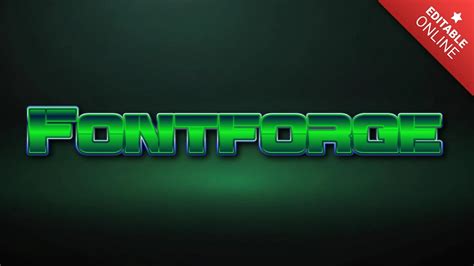 Fontforge Text Style Effects Generator