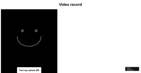 React Video Recorder Examples Codesandbox