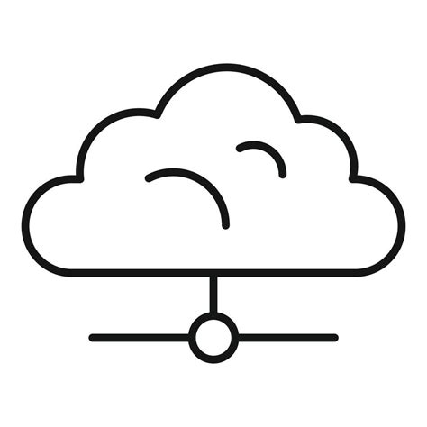 Data Cloud Icon Outline Style 14682080 Vector Art At Vecteezy