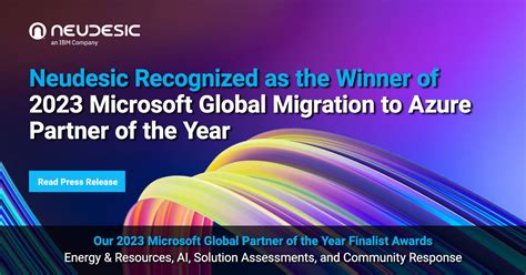 Neudesic Recognized As The Winner Of 2023 Microsoft Global Migration To Azure Partner Of The Year