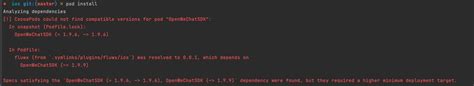 3120 Ios Pod 失败 · Issue 511 · Openflutterfluwx · Github