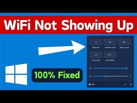 How To Fix WiFi Not Showing Up On Windows 10 Laptop | Fix WiFi Option Not Showing Windows 10 PC ...