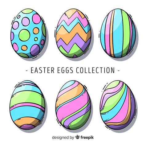 8 페이지 귀여운 부활절 달걀 색칠 공부 이미지 Freepik에서 무료 다운로드