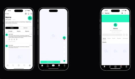 Social Media UI Template Mockup Behance