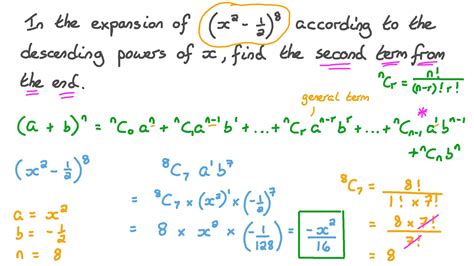 Question Video Finding Binomial Coefficients Nagwa