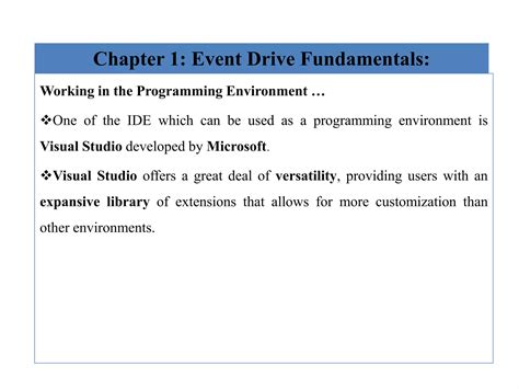 Event Driven Programmingch1 And Ch2pdf