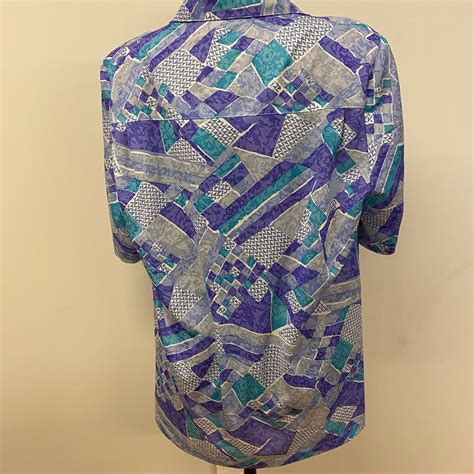 1980s Vintage Australian Inspiration Short Sleeve Buttoned Shirt