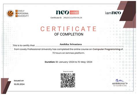 Anshika Srivastava On Linkedin Neocolab Iamneo Cprogramming