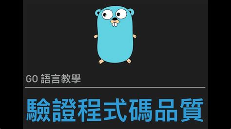 Go 語言教學 團隊程式碼品質驗證 YouTube