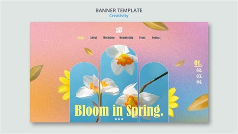 현실적인 창의성 템플릿 디자인 무료 Psd 파일