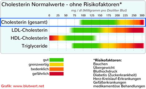 Cholesterin Normalwerte Tabelle